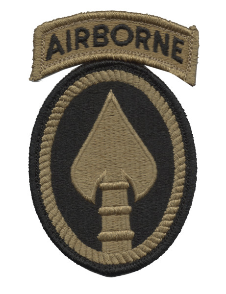 Patch-Special Operations with Airborne Tab-OCP with hook fastener