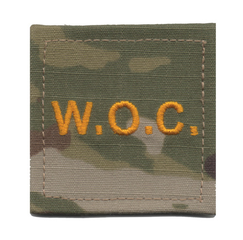 Rank - WOC, Warrant Officer Candidate - Gold Letters on OCP (Single ...