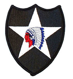 Patch-2 Infantry Division-Dress with Hook Fastener