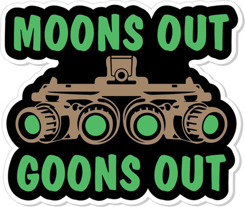 Morale Patch - Moons Out Goons Out - Glow in the Dark - PVC