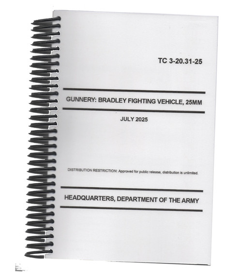 TC 3-20.31-25 Gunnery: Bradley Fighting Vehicle, 25MM
