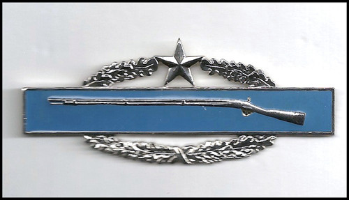 Qualification Badge-Combat Infantryman(CIB) 1 Star-Sta-Brite Metal Pin-On