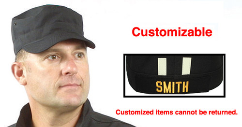 BDU Cap-Black ** CUSTOMIZABLE