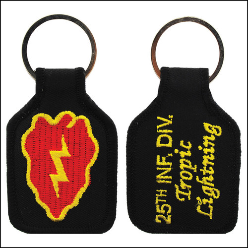 25th Infantry Division Embroidered Keychain