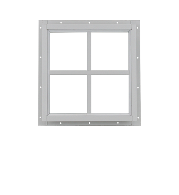 Fixed 18" x 18" Square Window with Tempered Glass