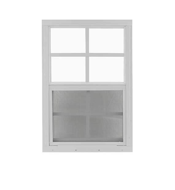Vertical Slider 24" x 48" One Piece Arched Window with Temper Glass