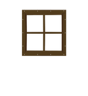 Fixed 12" x 12" Square Window with Tempered Glass