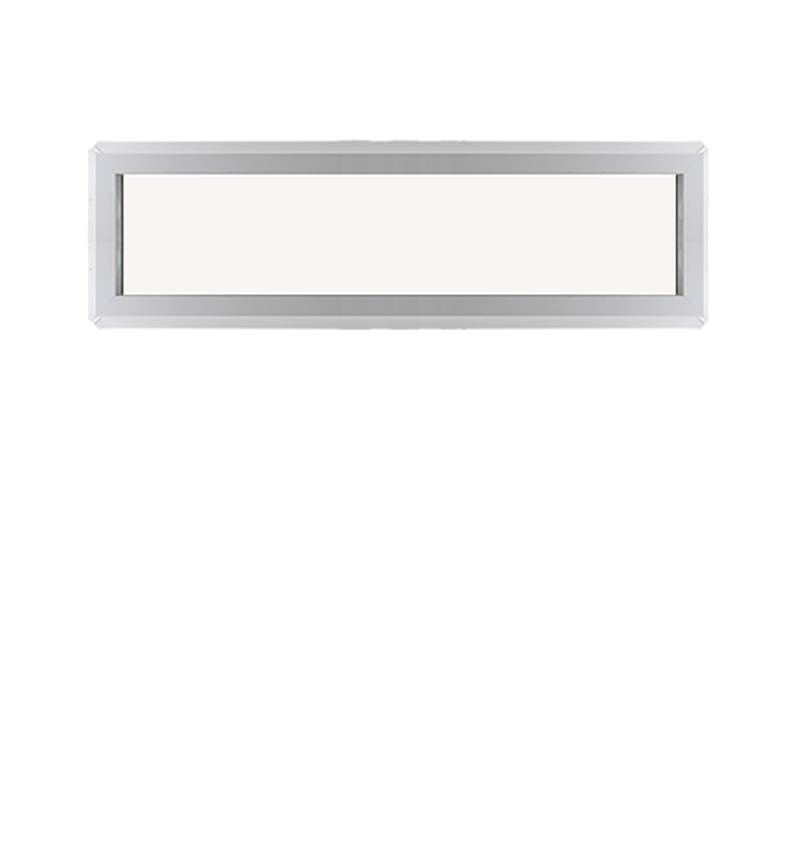 Fixed 12 X 48 Transom Double Pane Tempered Low E Clear PVC Window fixed-12-x-48-transom-double-pane-tempered-low-e-clear-pvc-window