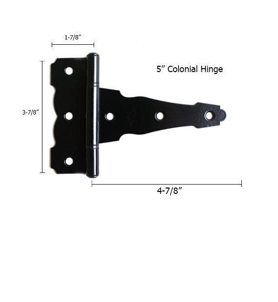 Colonial Style T-Hinge