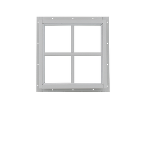 Fixed 18" x 18" Square Window with Tempered Glass