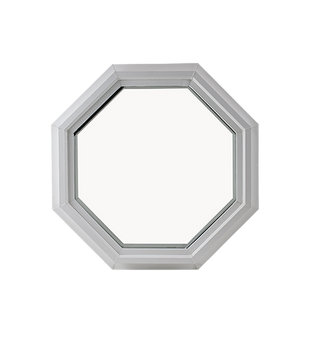 Double Pane Octagon Window Vinyl DP50 Argon Gas Non-Opening Window Low ...