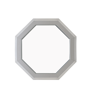 Double Pane Octagon Window Vinyl DP50 Argon Gas Non-Opening Window Low ...