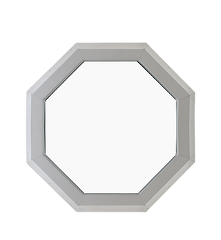 Double Pane Octagon Window Vinyl DP50 Argon Gas Non-Opening Window Low ...