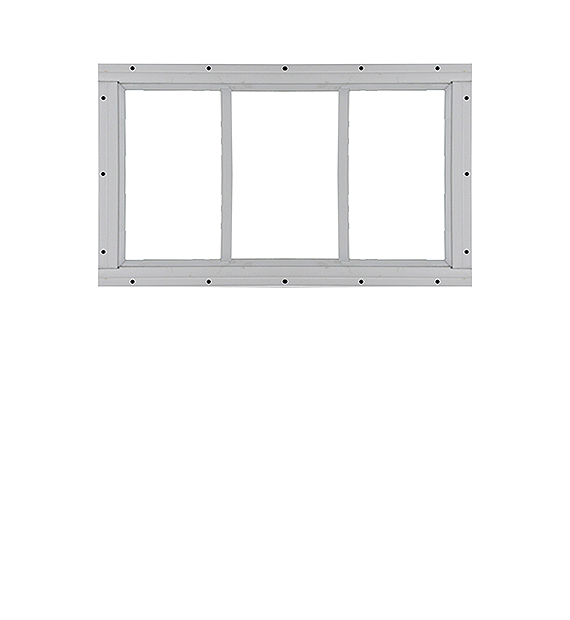 Fixed 18" x 18" Square Window with Tempered Glass