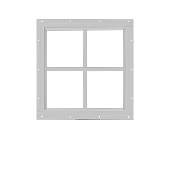 Fixed 12" x 12" Square Window with Tempered Glass