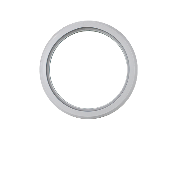 Fixed 10" Round Window with Tempered Glass