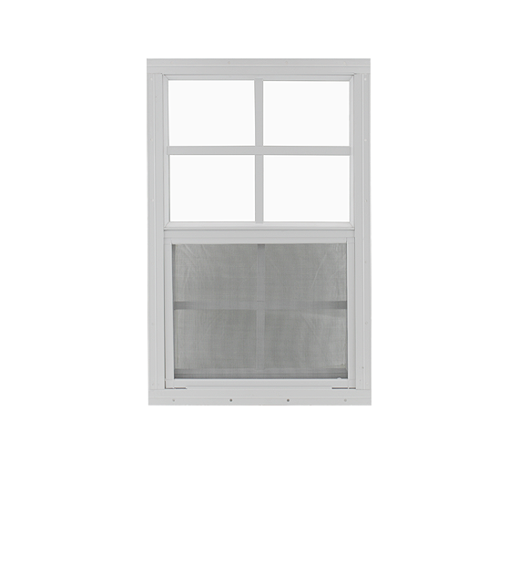 Vertical Slider 18" x 36" One Piece Arched Window with Temper Glass