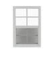 Vertical Slider 24" x 36" Window with Tempered Glass
