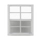 Vertical Slider 30" x 36" Window with Tempered Glass