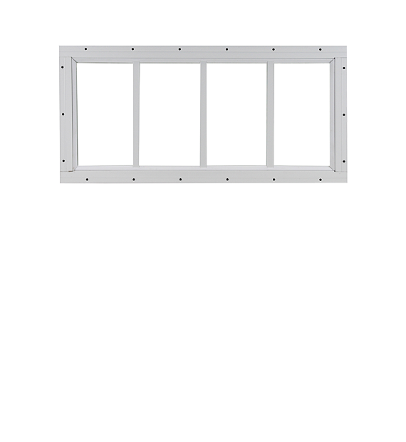 Fixed 12" x 12" Square Window with Tempered Glass