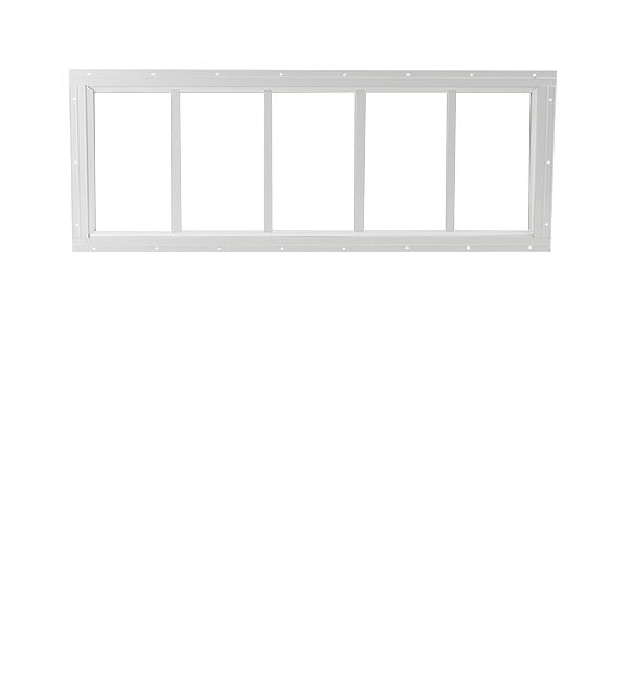 Fixed 12" x 12" Square Window with Tempered Glass