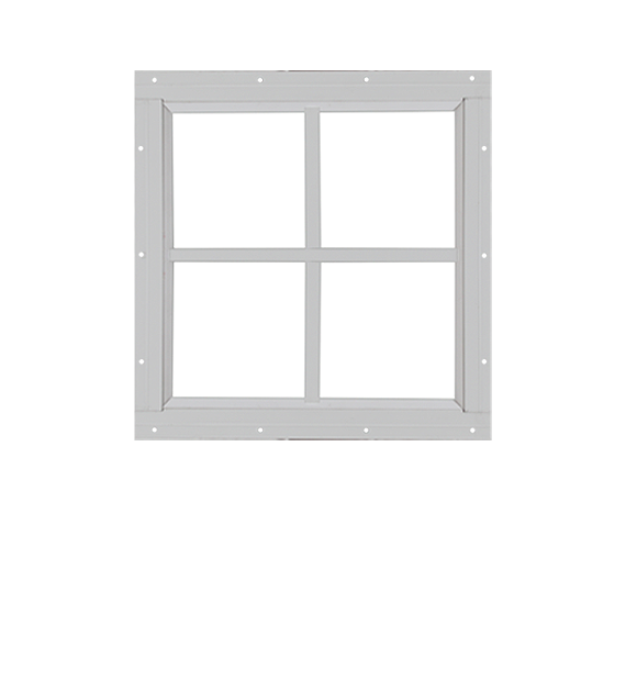 Fixed 12" x 12" Square Window with Tempered Glass