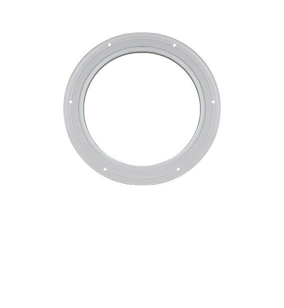 Fixed 10" Round Window with Tempered Glass