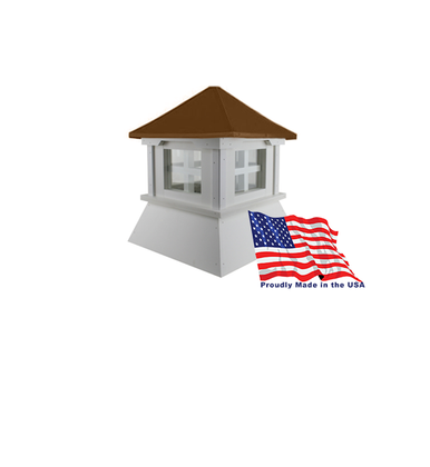 16" Vinyl Window Cupola with Hip Roof