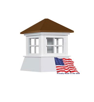 25" Vinyl Window Cupola with Hip Roof