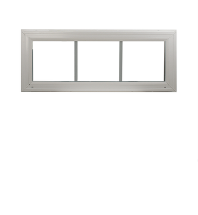 Transom Window White 24" X 12" Double Pane Standard Glass Clear