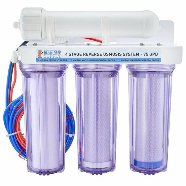 BRS 4 Stage RO Only System - 75GPD - Bulk Reef Supply