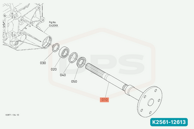 K2561-12613 AXLE
