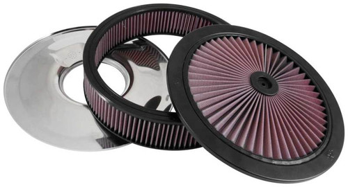 K&N X-Stream Top Assembly 14in OD 5.125in Neck Flange 4.62in H w/Vent ...