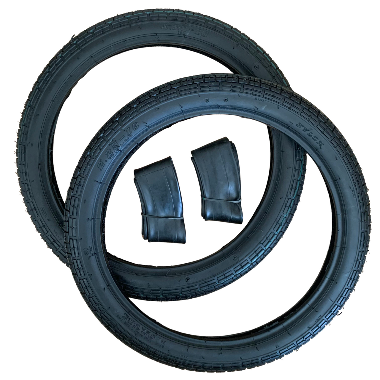 16 x 2.25 Moped Street Tire and Tube Package (16x2.25) Version 2 ...