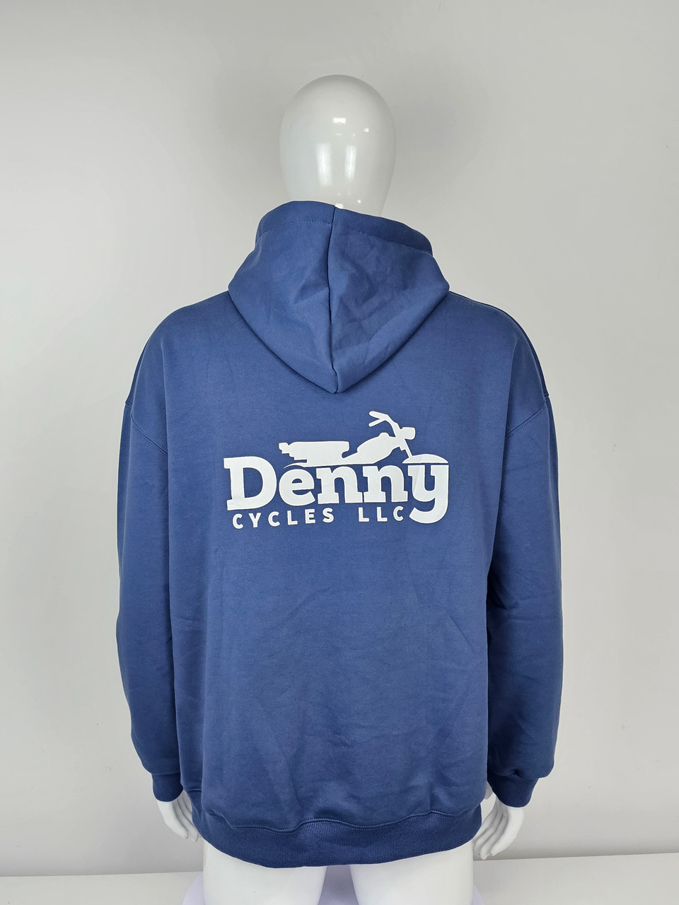 Denny Cycles Premium Pullover Hoodie – Slate Blue (Pre-Order) - DENNY ...