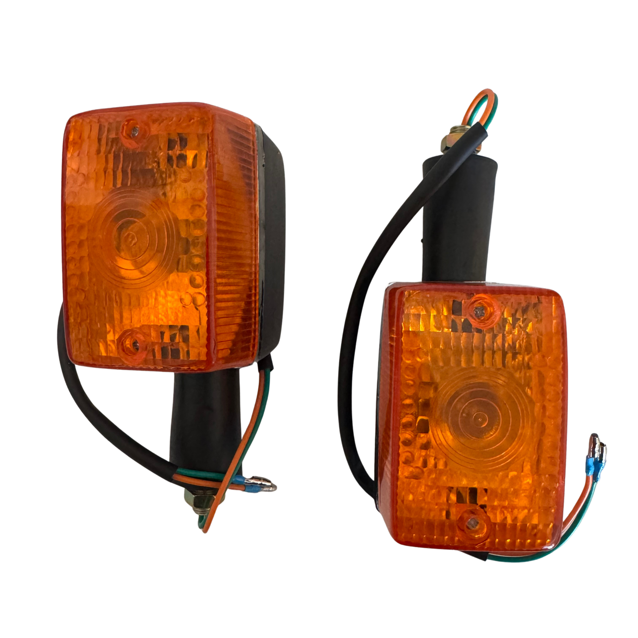 Universal Tomos Style Rectangle Turn Signal - Black - Set of 2 - DENNY ...