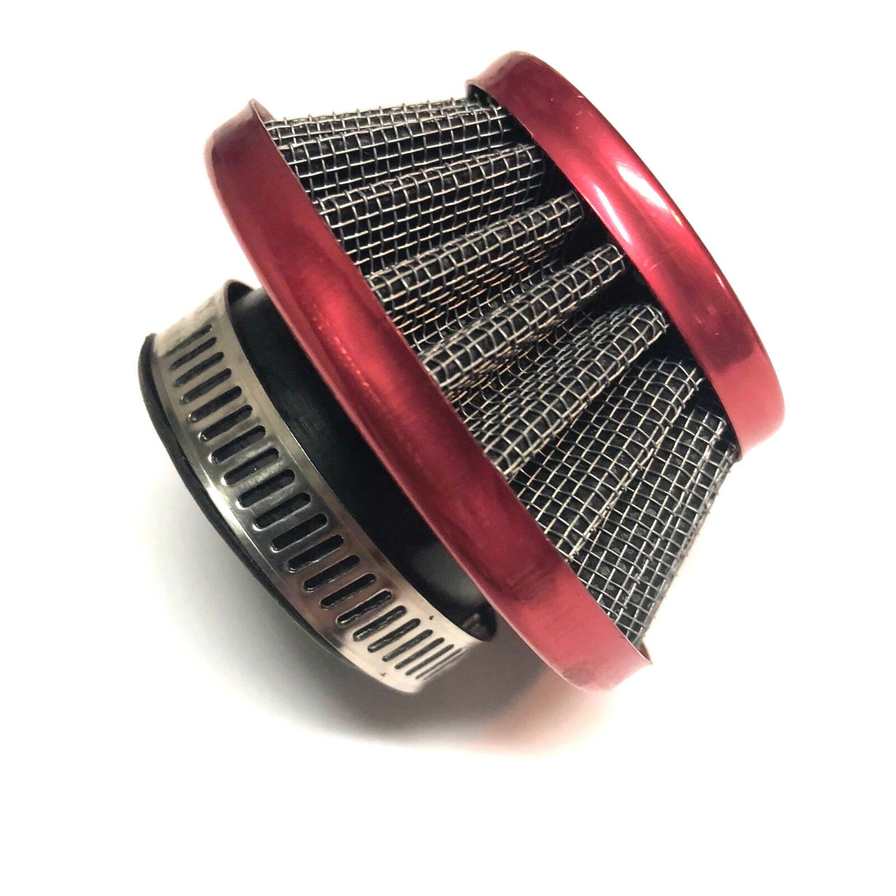 Red 35mm Cone Air Filter for Dellorto PHVA Carburetors - DENNY CYCLES LLC