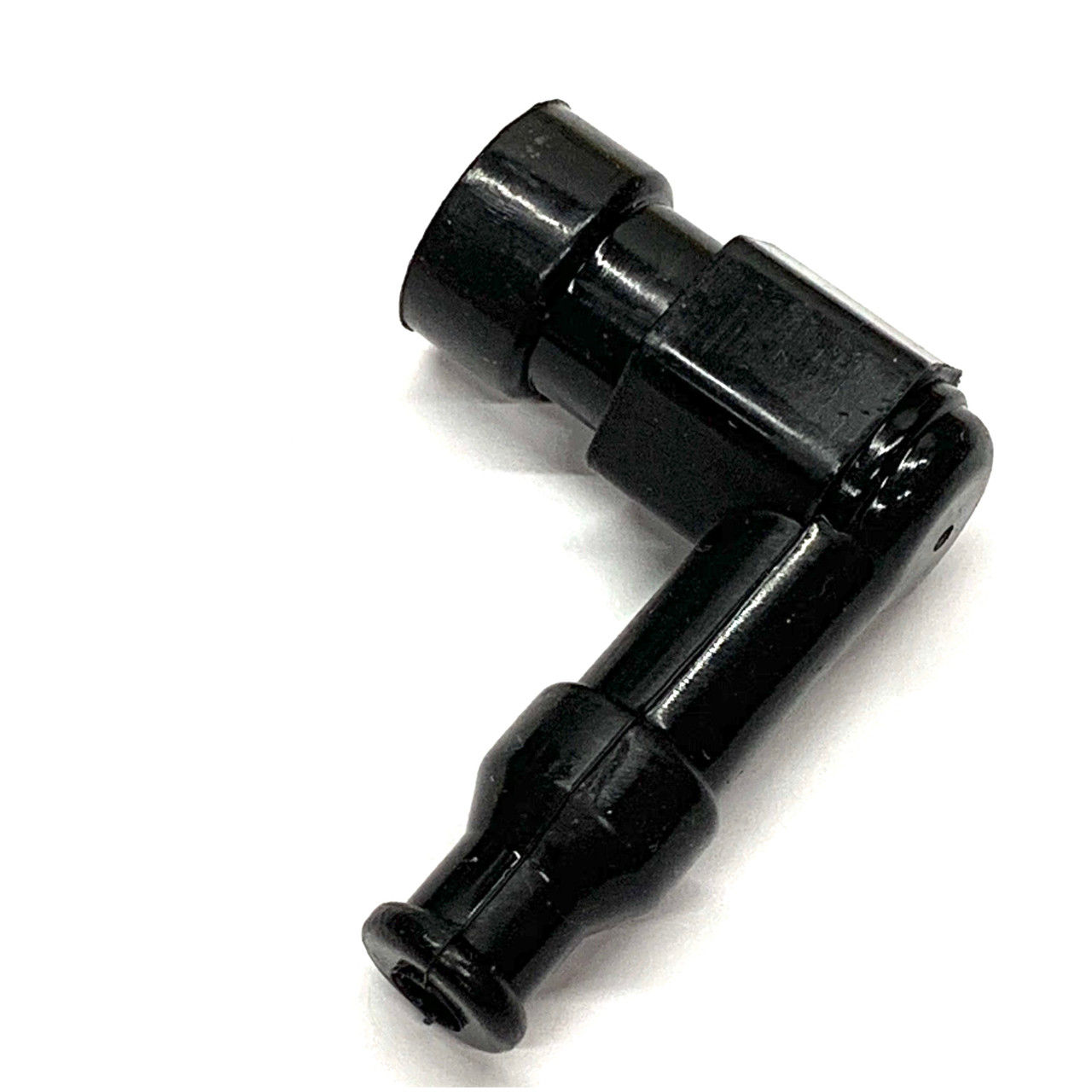 Universal Silicone 90 Degree Spark Plug Boot - Black - DENNY CYCLES LLC