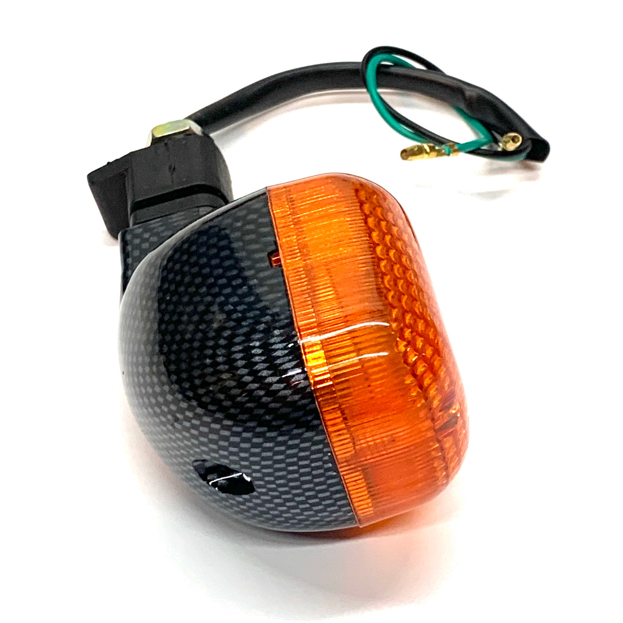 Universal Tomos Style Turn Signal - Carbon Fiber - DENNY CYCLES LLC