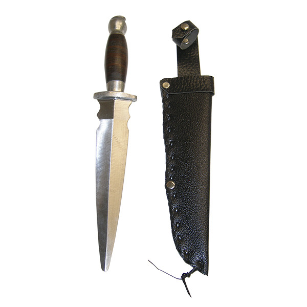 13in Metal Practice Dull Straight Dagger 8in Blade - Warrener Entertainment