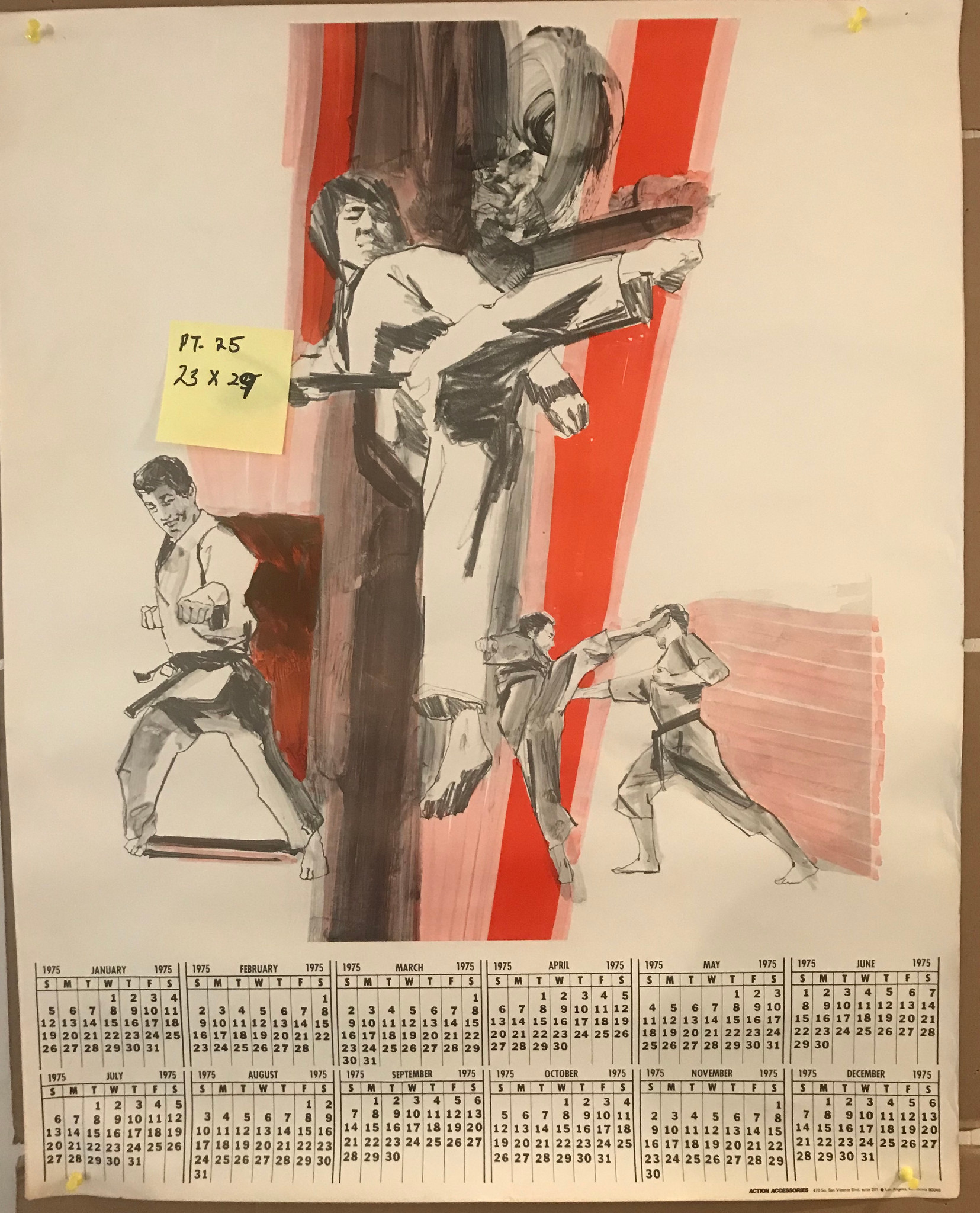 1975 Calendar - Warrener Entertainment