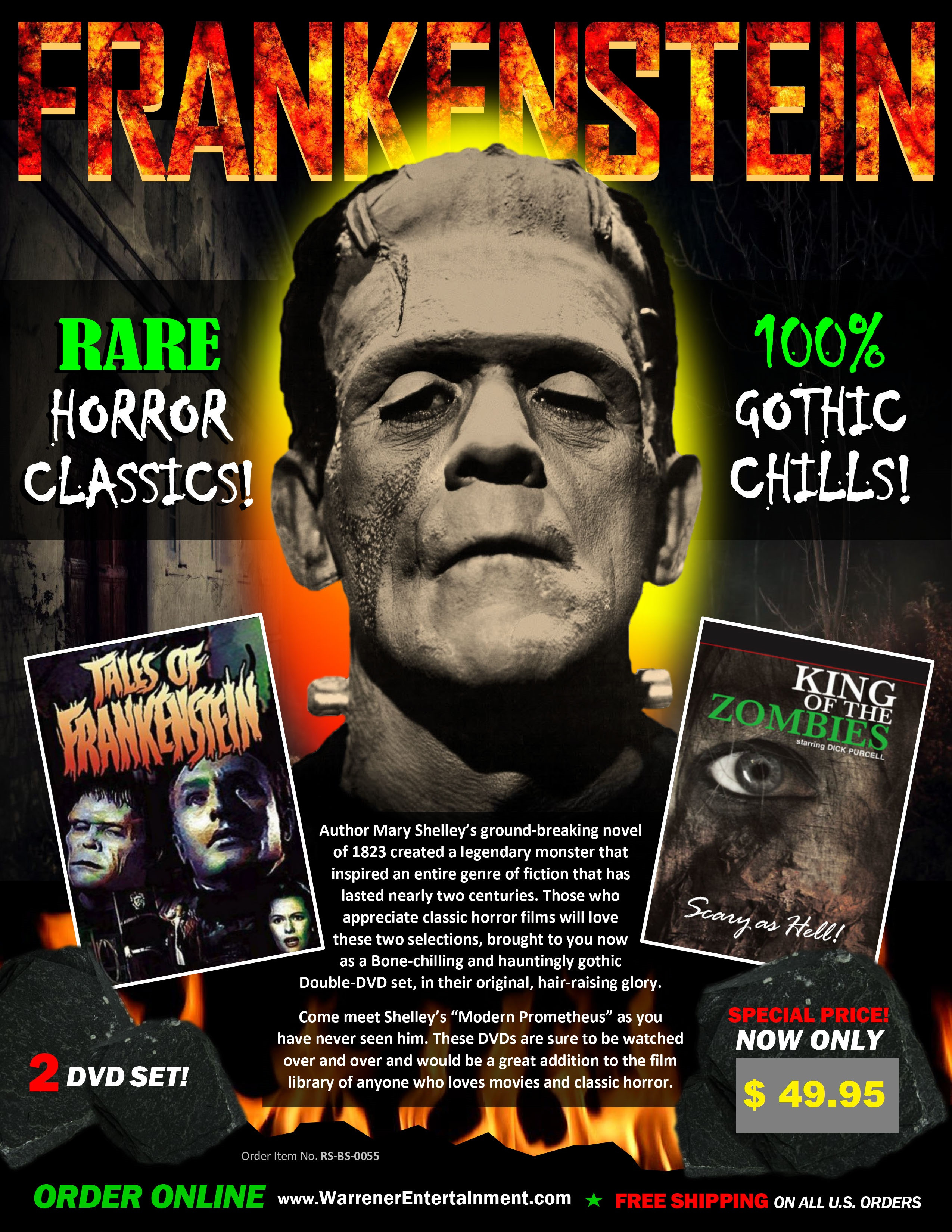Frankenstein Box Set ( 2 DVDs ) - Warrener Entertainment