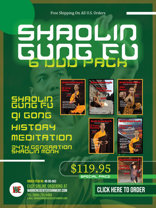 Shaolin Gung Fu Box Set ( 6 DVDs ) - Warrener Entertainment