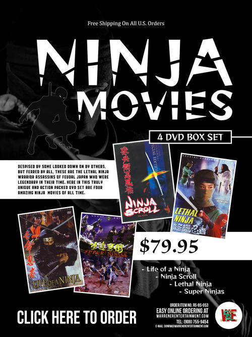 Ninja Movie Special Box Set ( 4 DVDs) - Warrener Entertainment