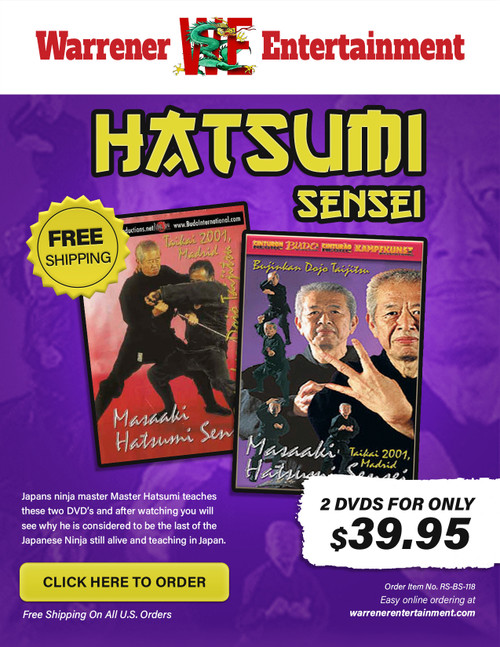 Hatsumi Sensei Box Set ( 2 DVDs ) - Warrener Entertainment