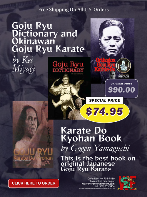Goju Ryu Karate by Gogen Yamaguchi + Goju Ryu Dictionary and Okinawan ...