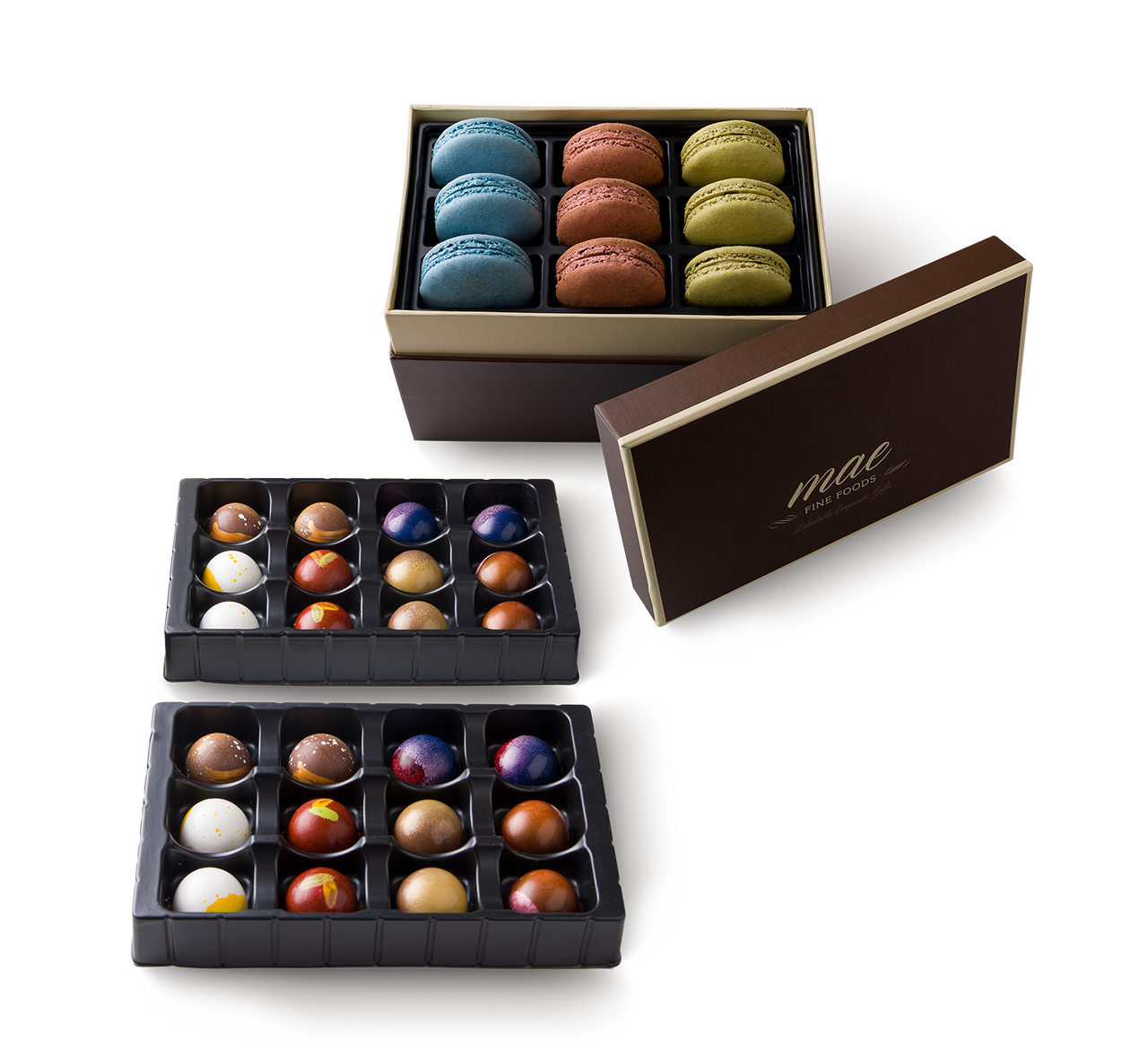 Combo of French Macarons and Chocolate Bonbons | Buy Online