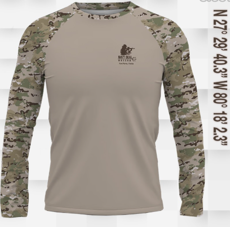 Trident Camo Ls Spf - Navy SEAL Museum SHIP Store