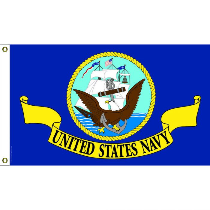 Usn Navy Flag Made In The Usa - Navy SEAL Museum SHIP Store