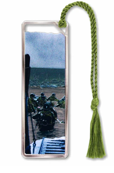 D-Day Beach Landing Bookmark - Navy SEAL Museum SHIP Store